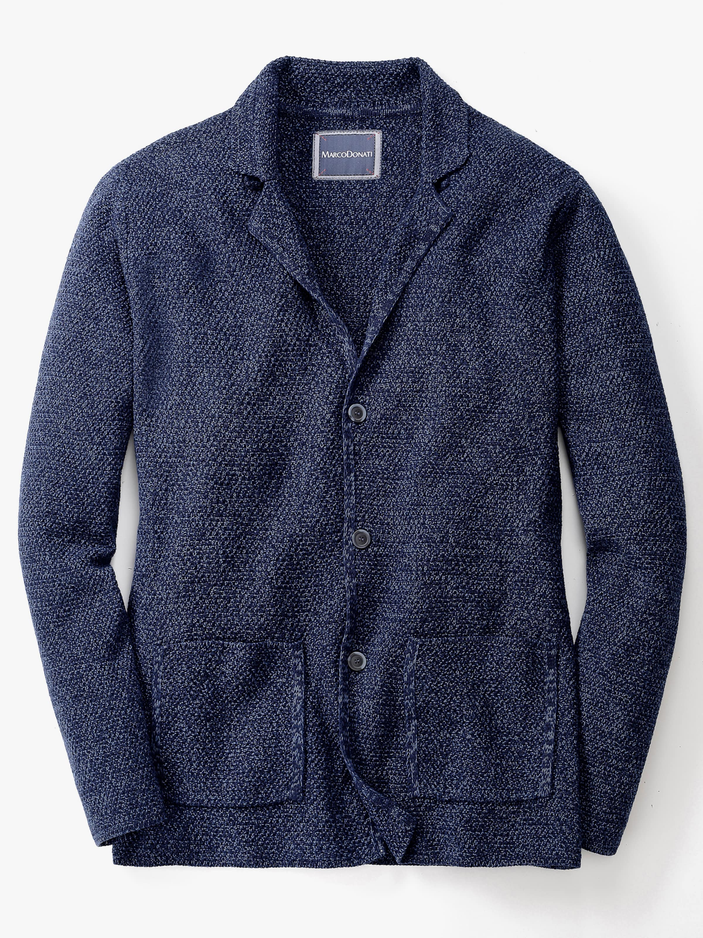 Marco Donati Strickjacke in marine-meliert | Witt