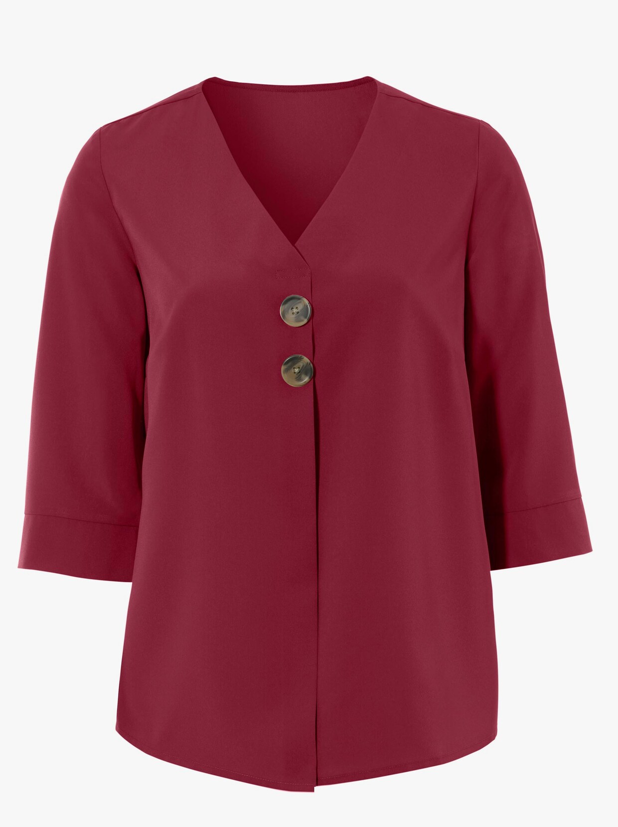 Comfortabele blouse in donkerrood | Your Look... for less!