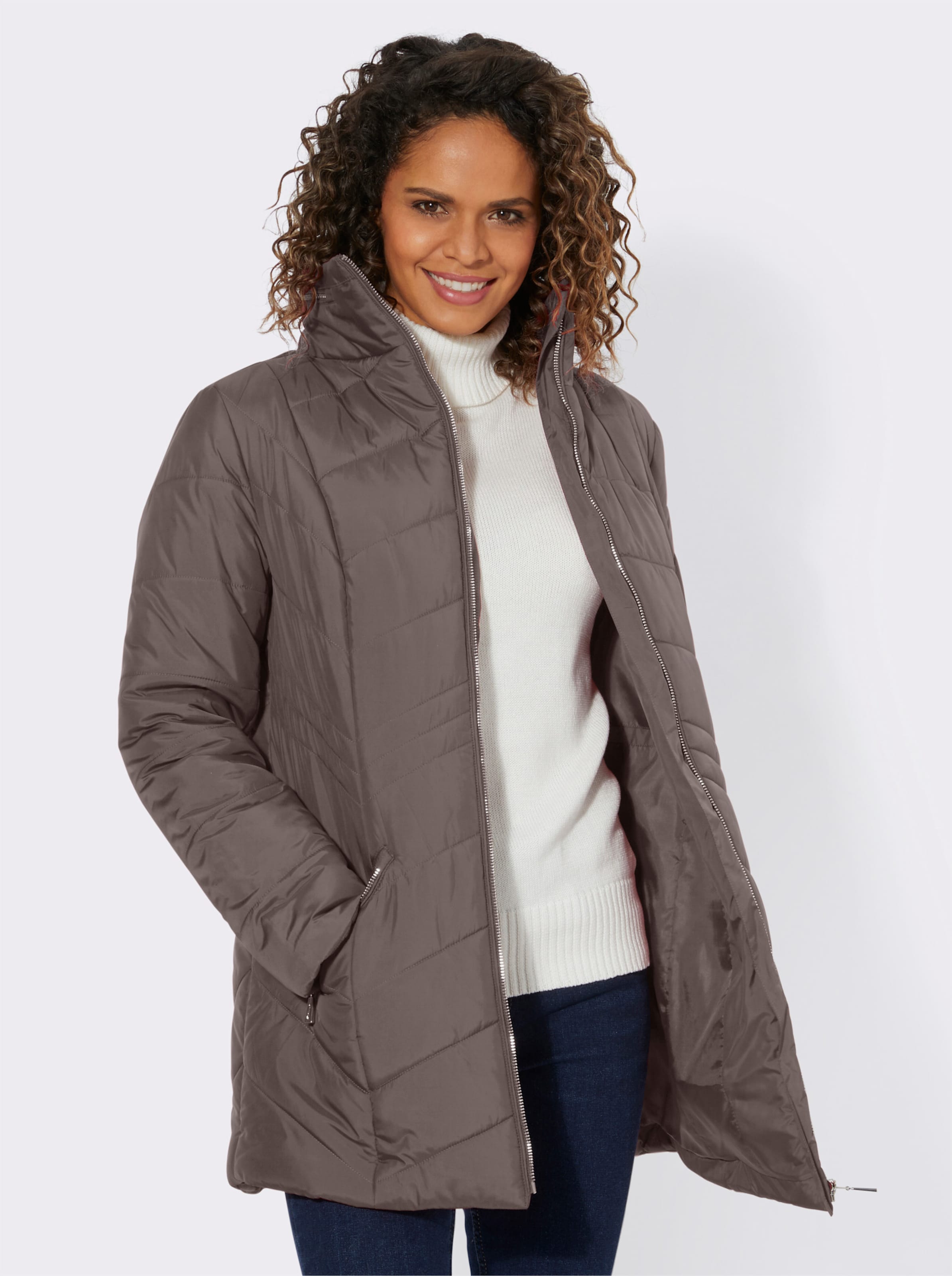 Steppjacke in dunkeltaupe | Witt