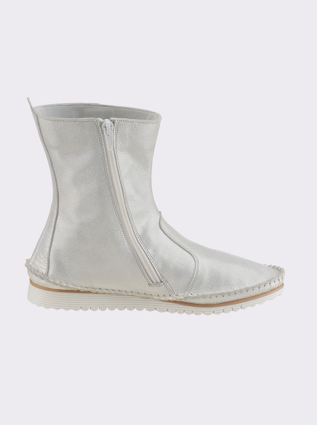 Andrea Conti Stiefelette in silberfarben | Witt