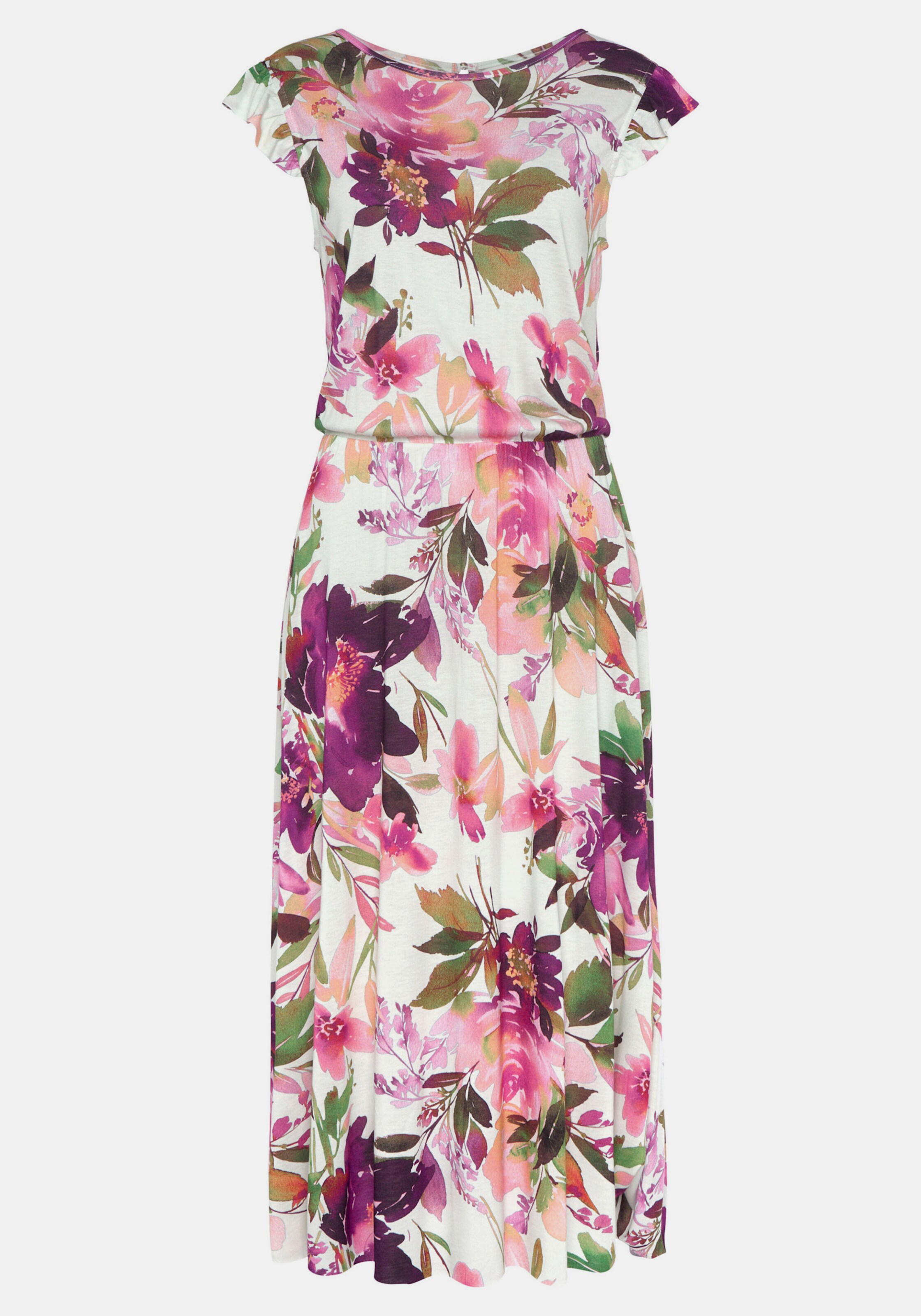 Beachtime Midikleid in weiss bedruckt | heine