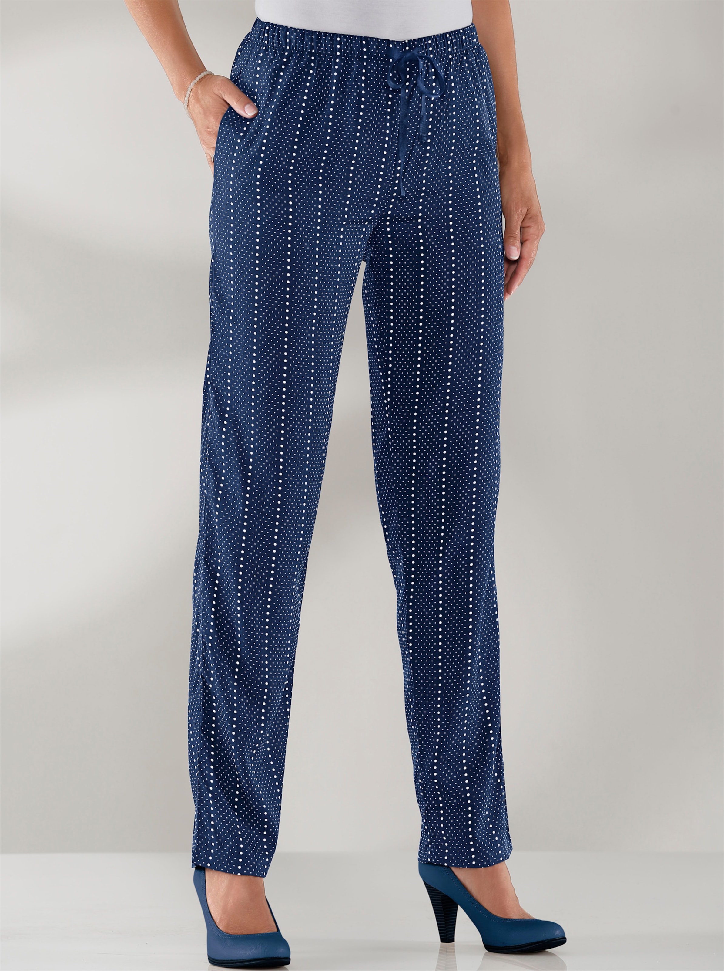 Schlupfhose in marine-getupft | Witt