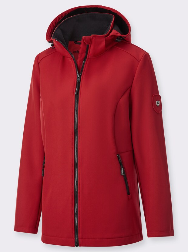 Softshelljacke mit Fleece gefüttert in rot | Witt