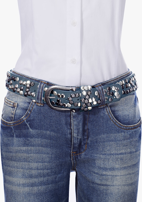 heine Gürtel in blau-metallic | Witt