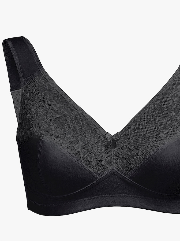 Susa Steunbeha zonder beugel, met brede bandjes in wit + zwart | Your ...
