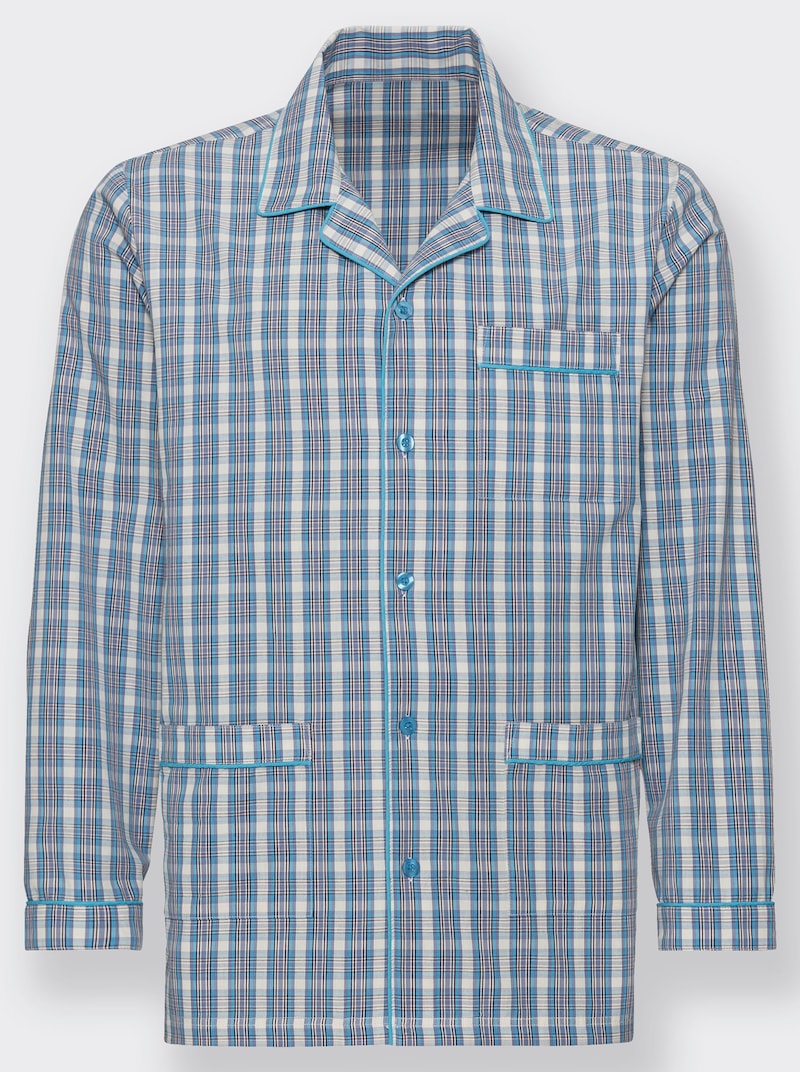 KINGsCLUB Pyjama in blau-kariert | Witt
