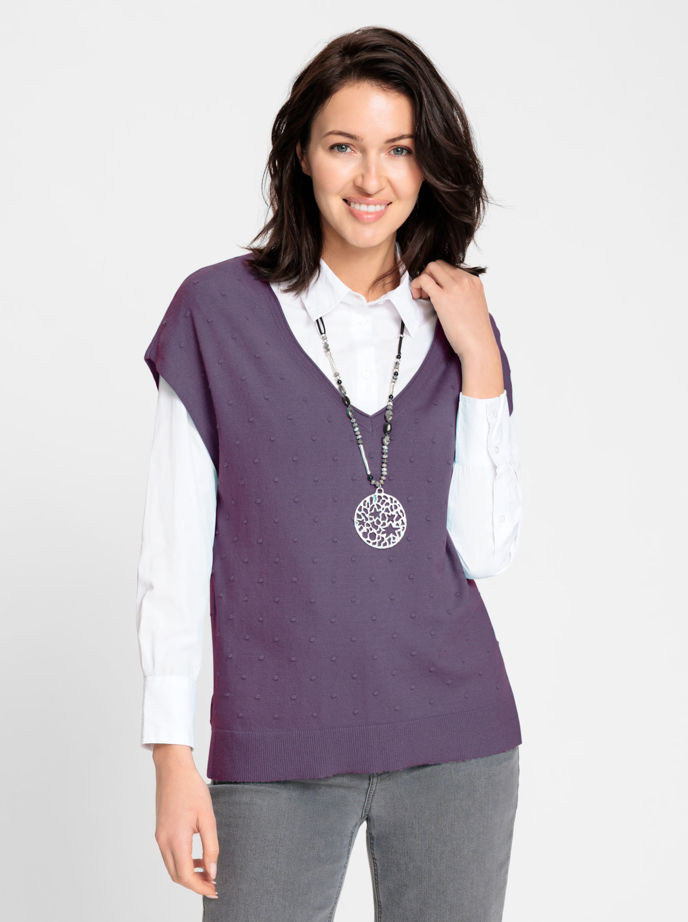 Pullunder in 3D-Struktur in feige | Witt