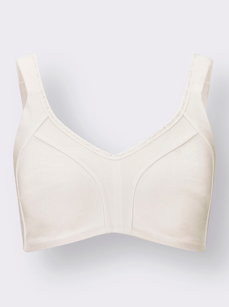 Naturana Minimizer-BH ohne Bügel mit gemoldeten Cups in weiß | Witt