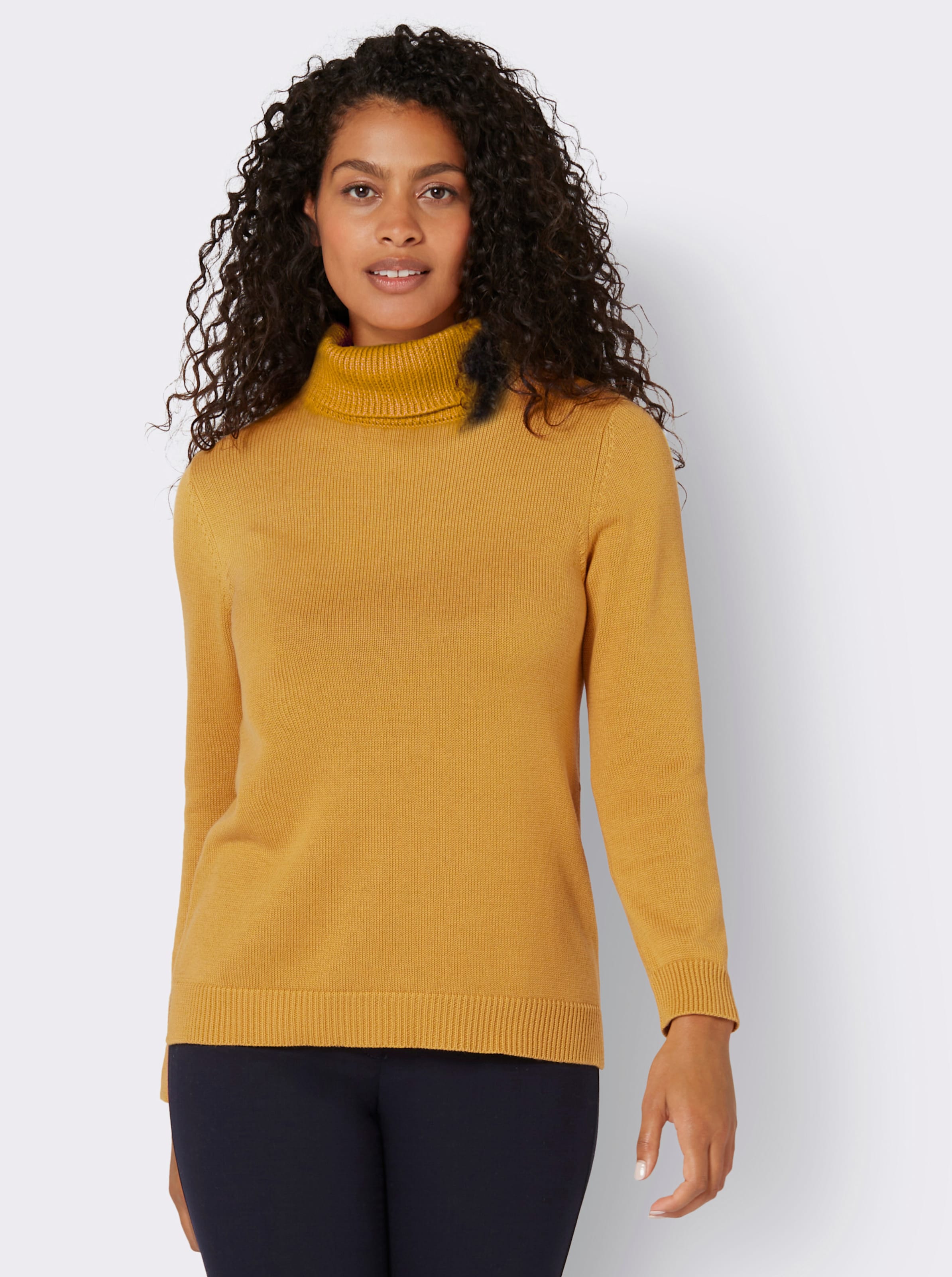 Rollkragenpullover in ocker | Witt