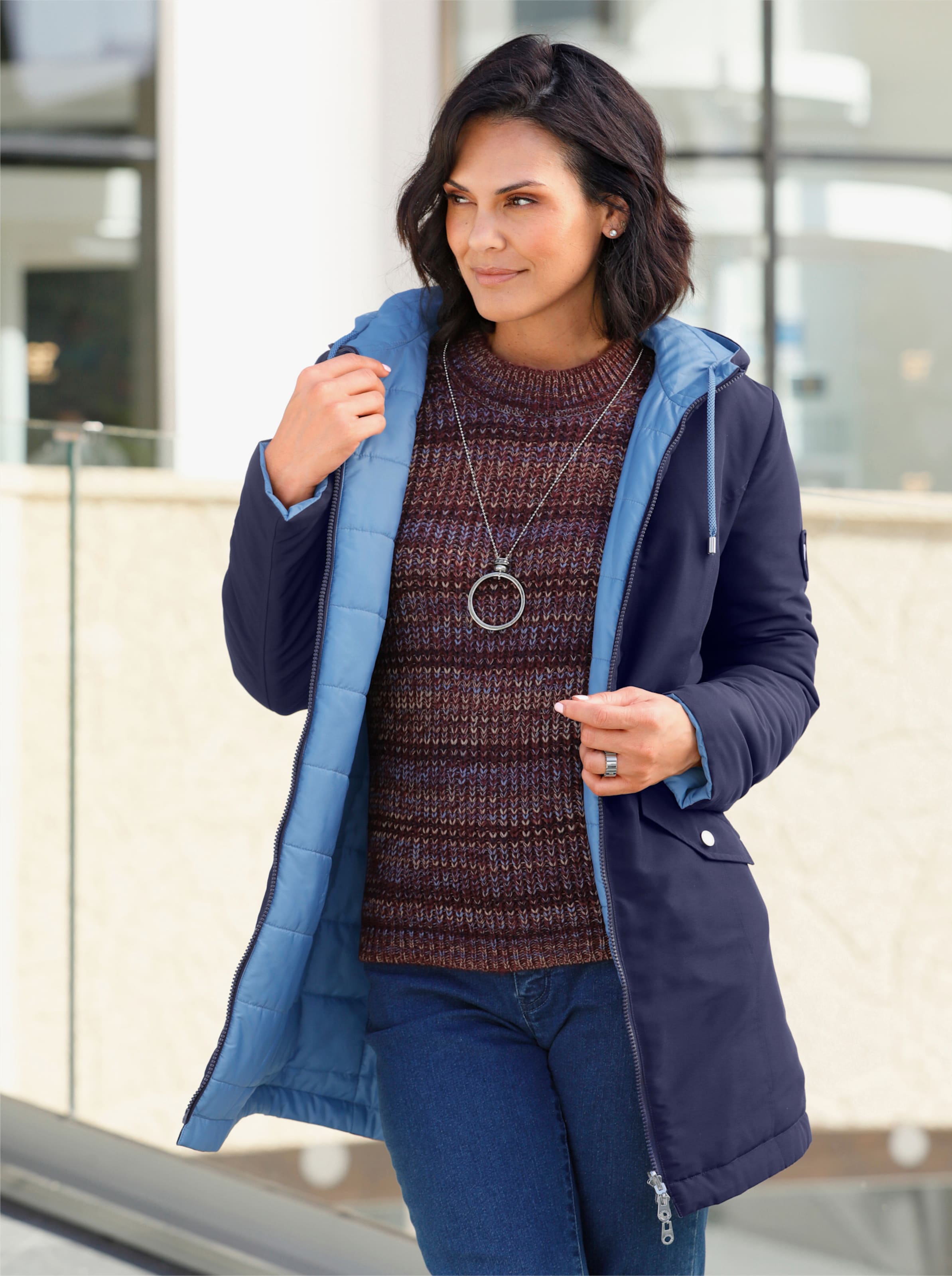 Wendejacke in marine-mittelblau | Witt