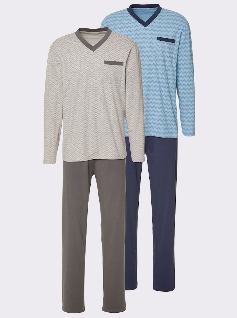 Pyjama voor heren voor de nacht | Witt