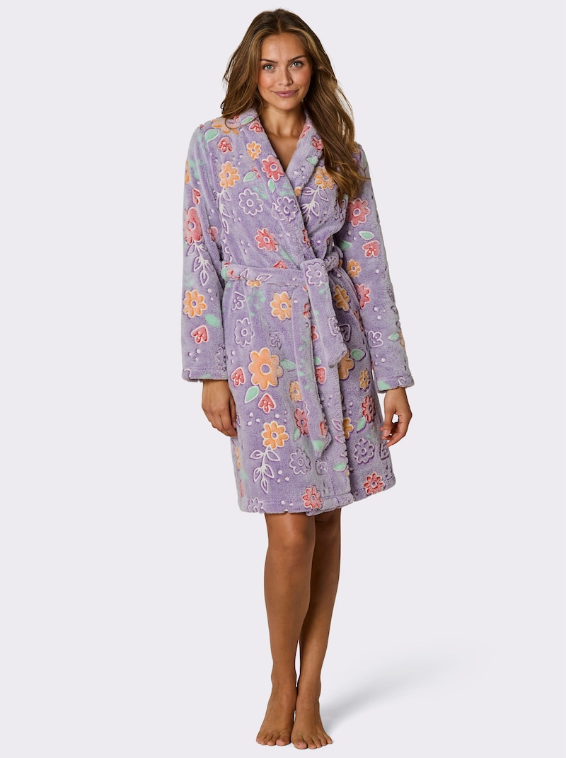feel good Morgonrock i lavendel-korall | Your Look... for less!