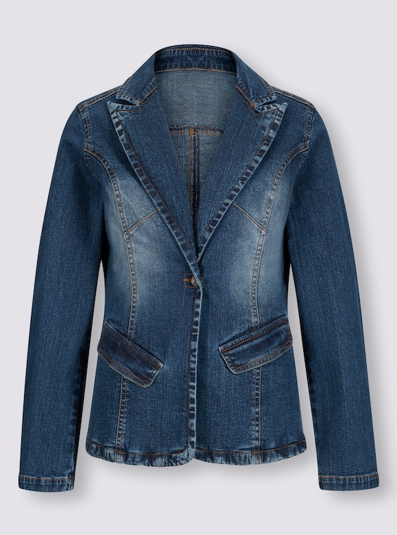 heine Jeansblazer in blue-stone-washed | heine