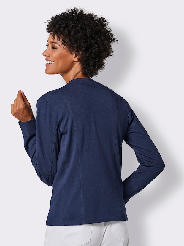 CREATION L PREMIUM Shirtjacke in marine | Witt