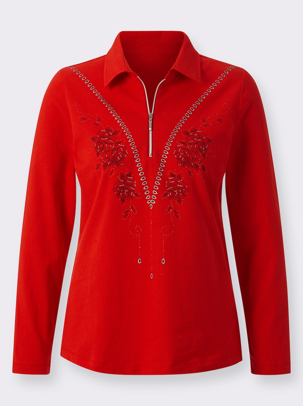 Poloshirt in formstabilem Interlock in rot | Witt