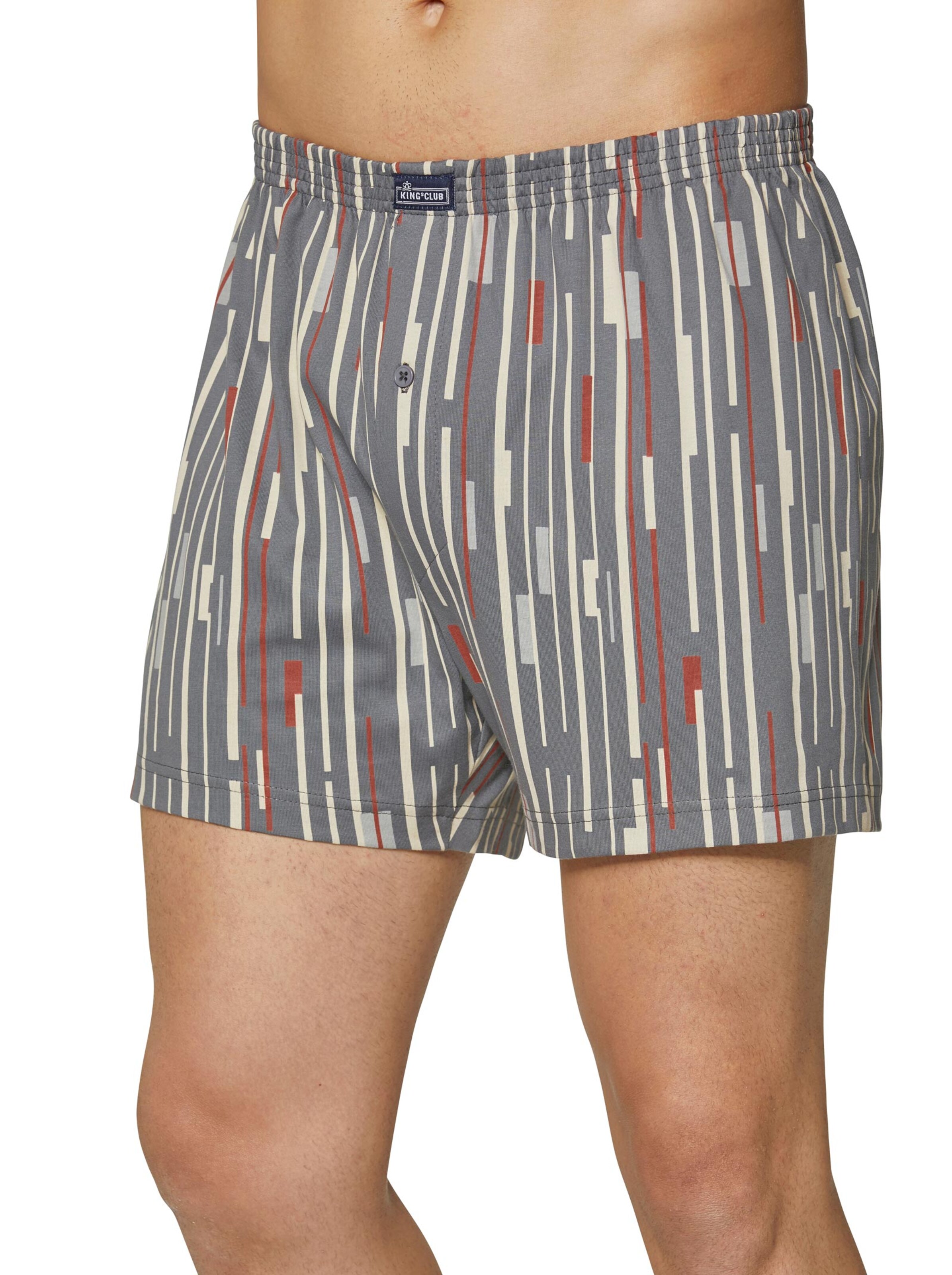 Boxershorts in grau-bedruckt | WITT WEIDEN