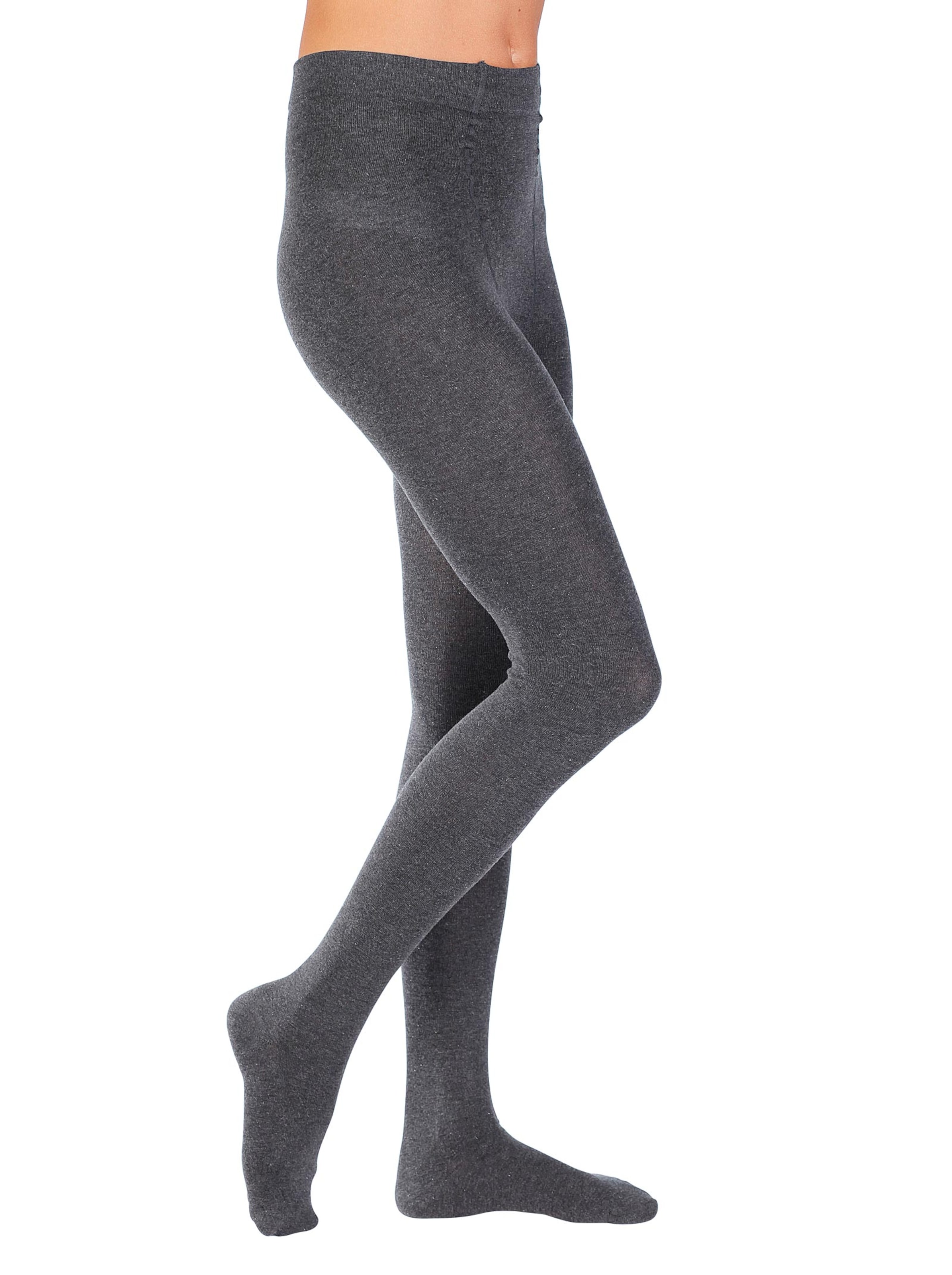 Hudson Strick-Strumpfhose in grau-meliert | WITT WEIDEN