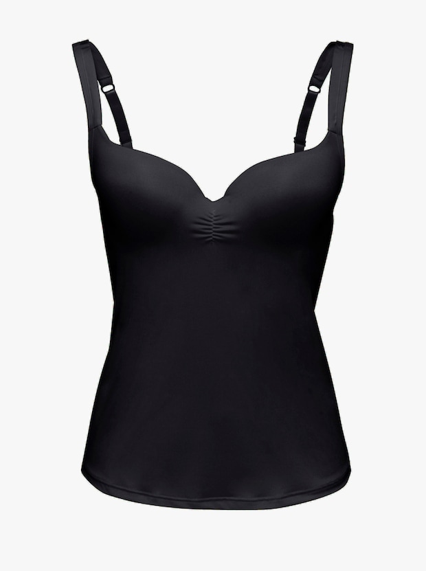 Viania BH-Hemd mit vorgeformten Cups in schwarz | Witt