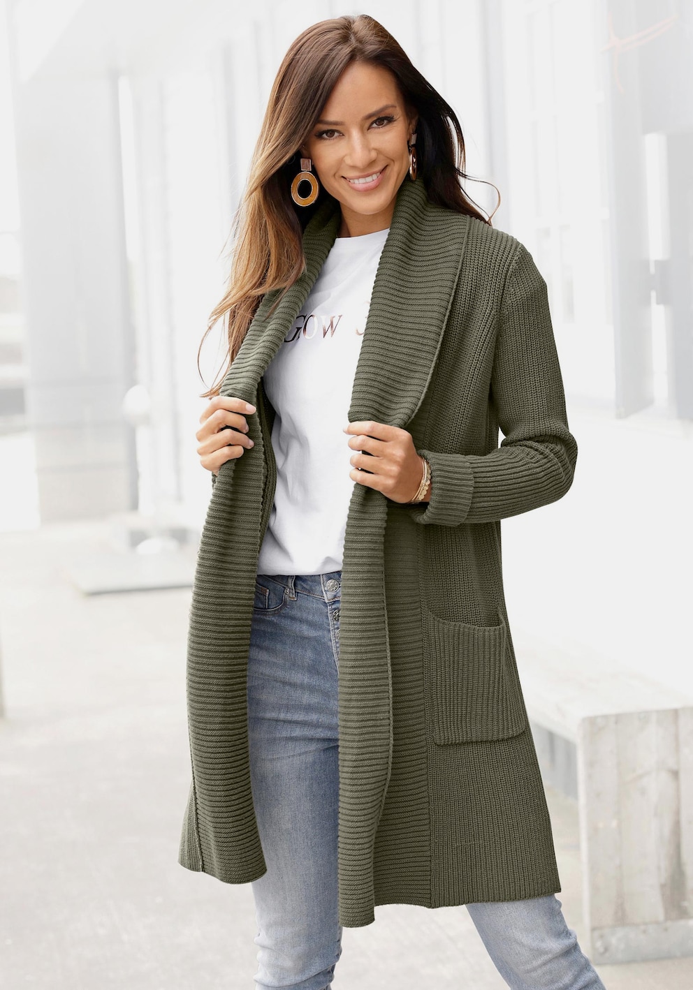 Strickjacke für Damen lang | Kostenlose Retouren | heine