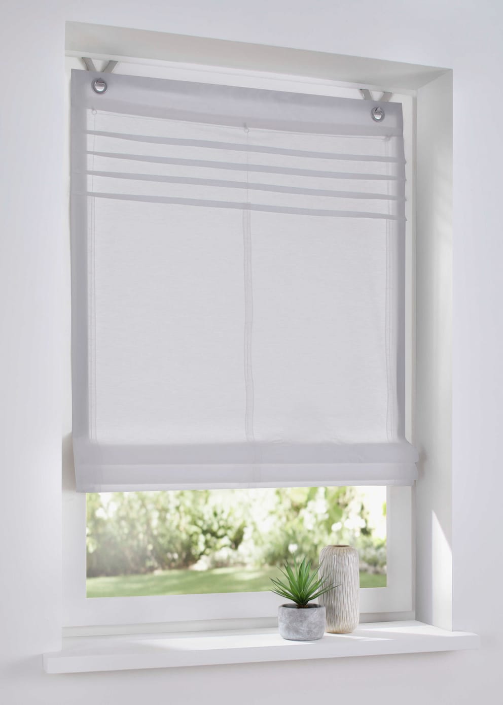 heine home vouwgordijn in wit | heine