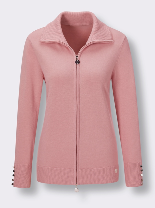 CREATION L PREMIUM Strickjacke aus mercerisierter Baumwolle in ...