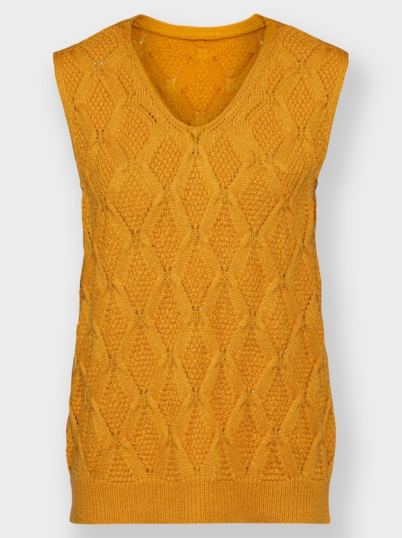 Pullunder mit V-Ausschnitt in ocker | Witt
