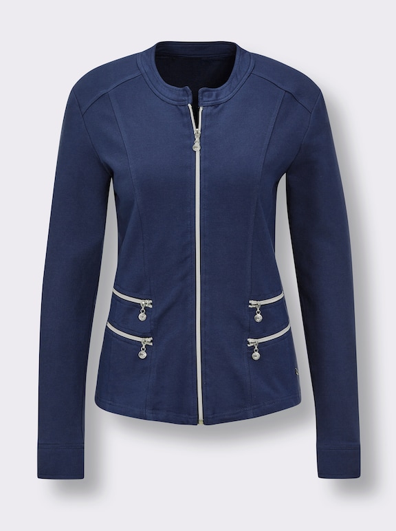 CREATION L PREMIUM Shirtjacke in marine | Witt
