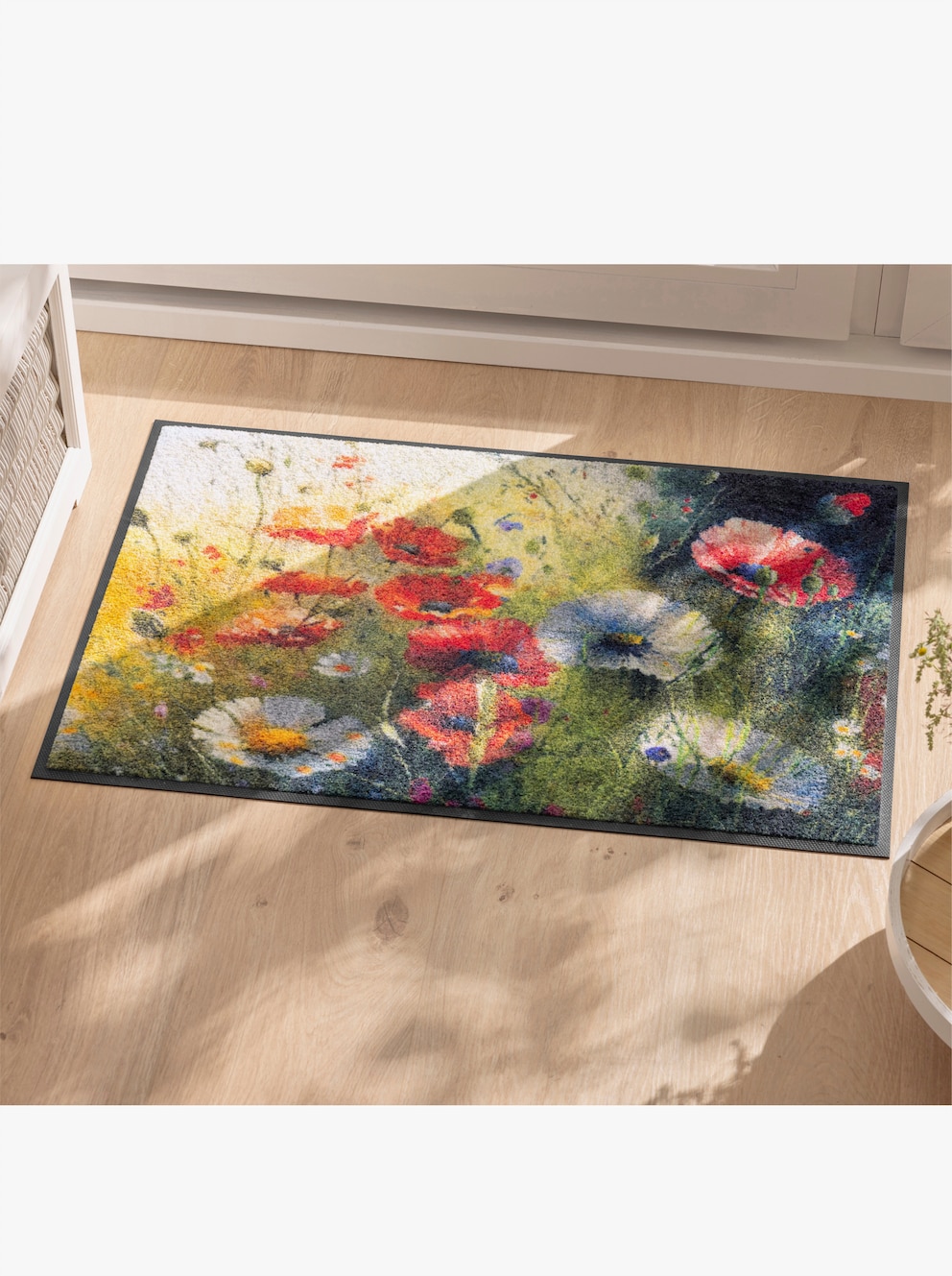 wash+dry by Kleen-Tex Voetmat in groen | Witt