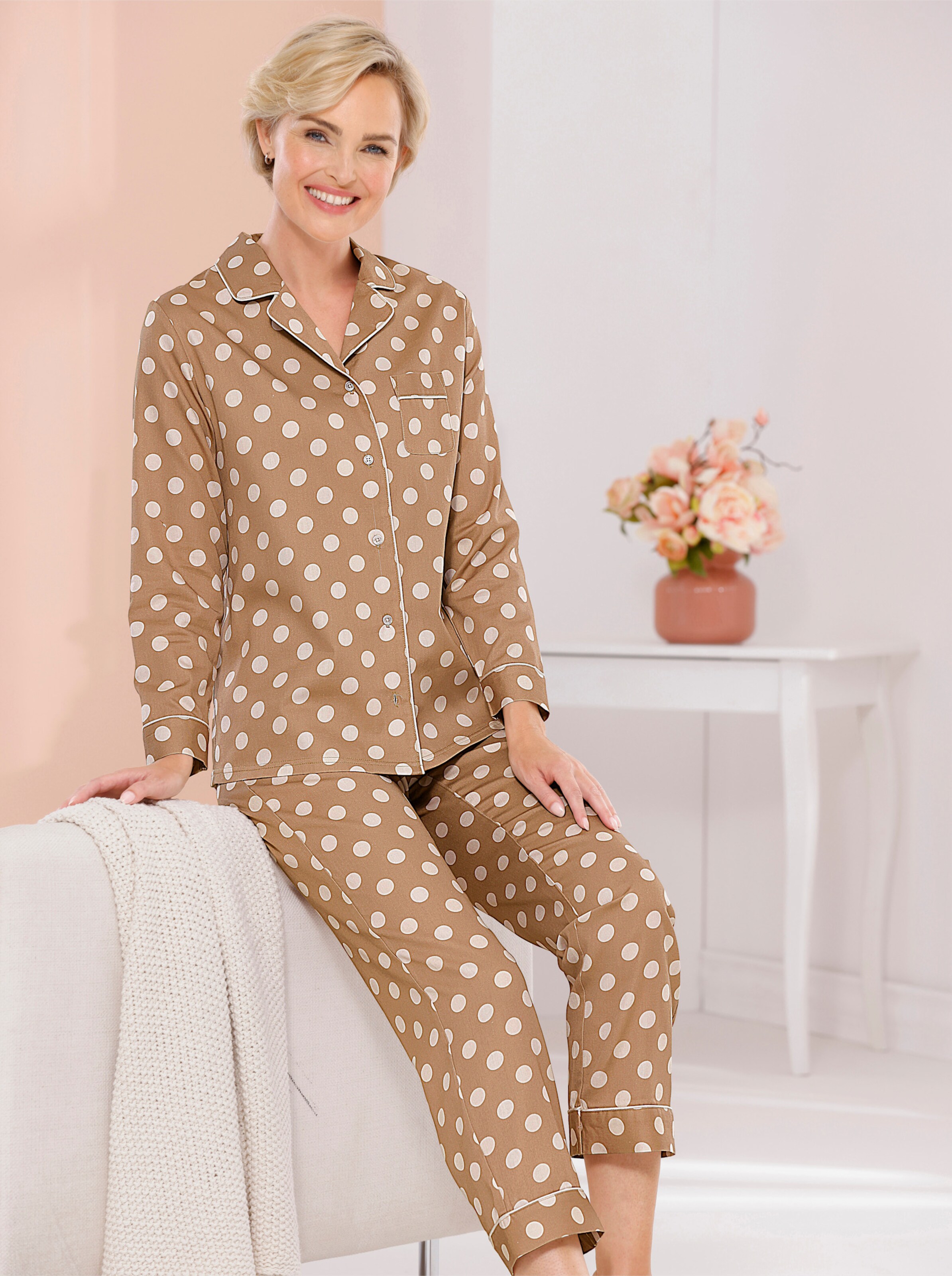 wäschepur Pyjama in camel | Witt