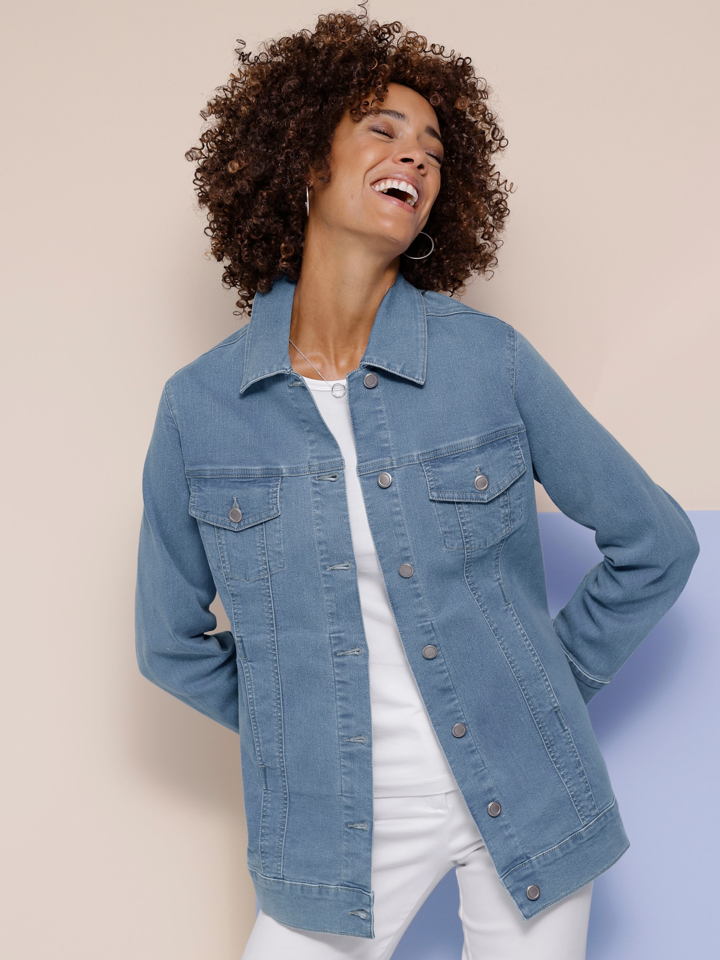 Jeansjack in blue-bleached | Your Look... for less!