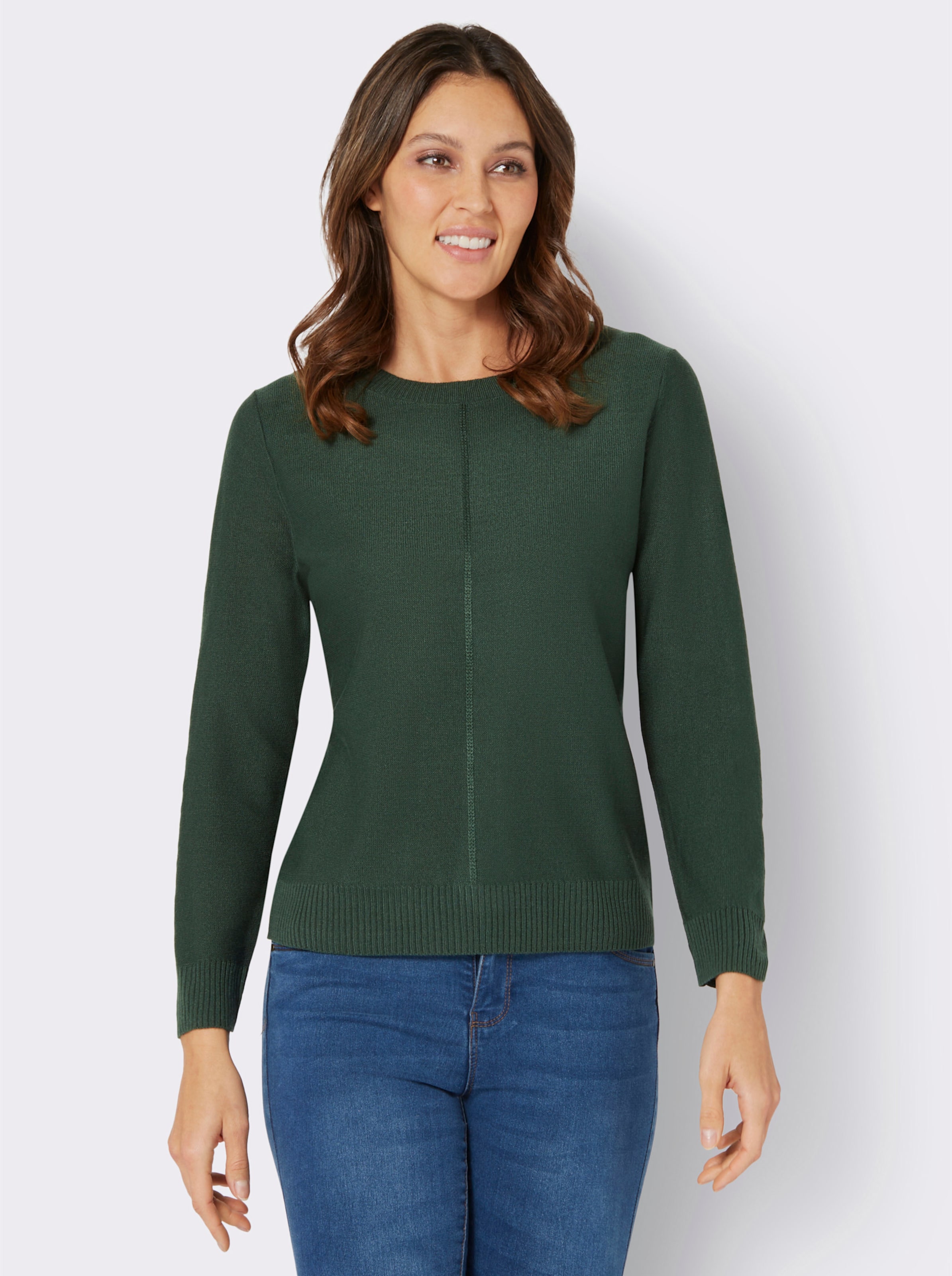 Langarm-Pullover in moos | Witt