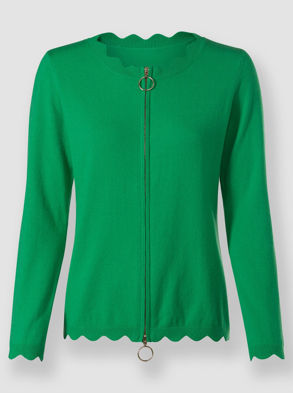 heine Vest in grasgroen | heine