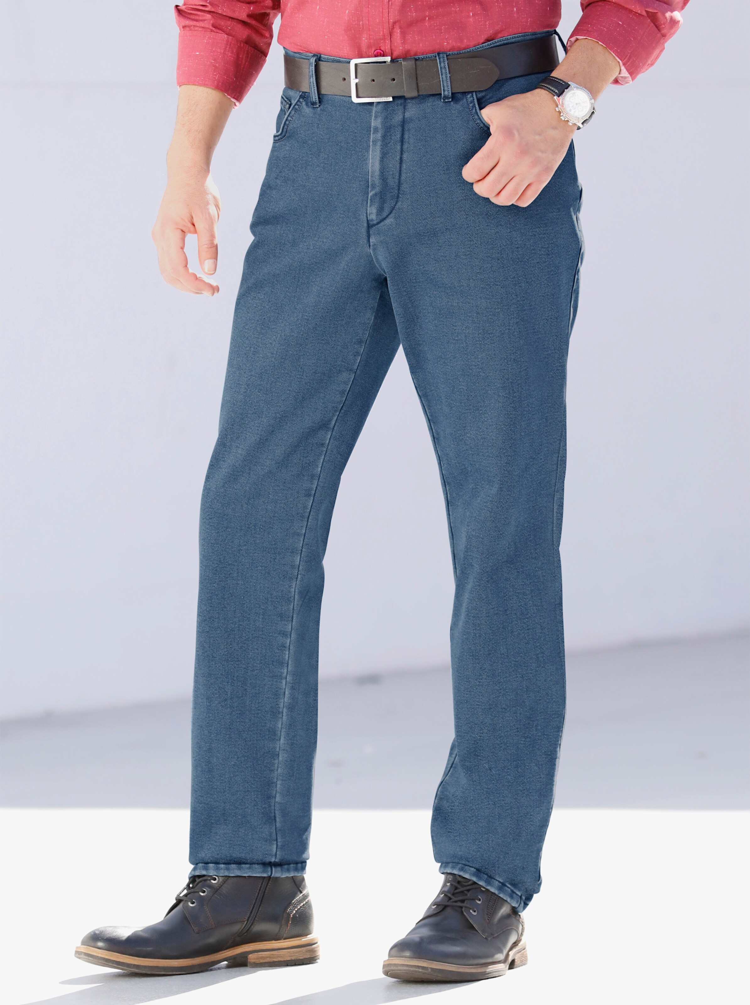 Thermo-Jeans in blue-stone-washed | Witt