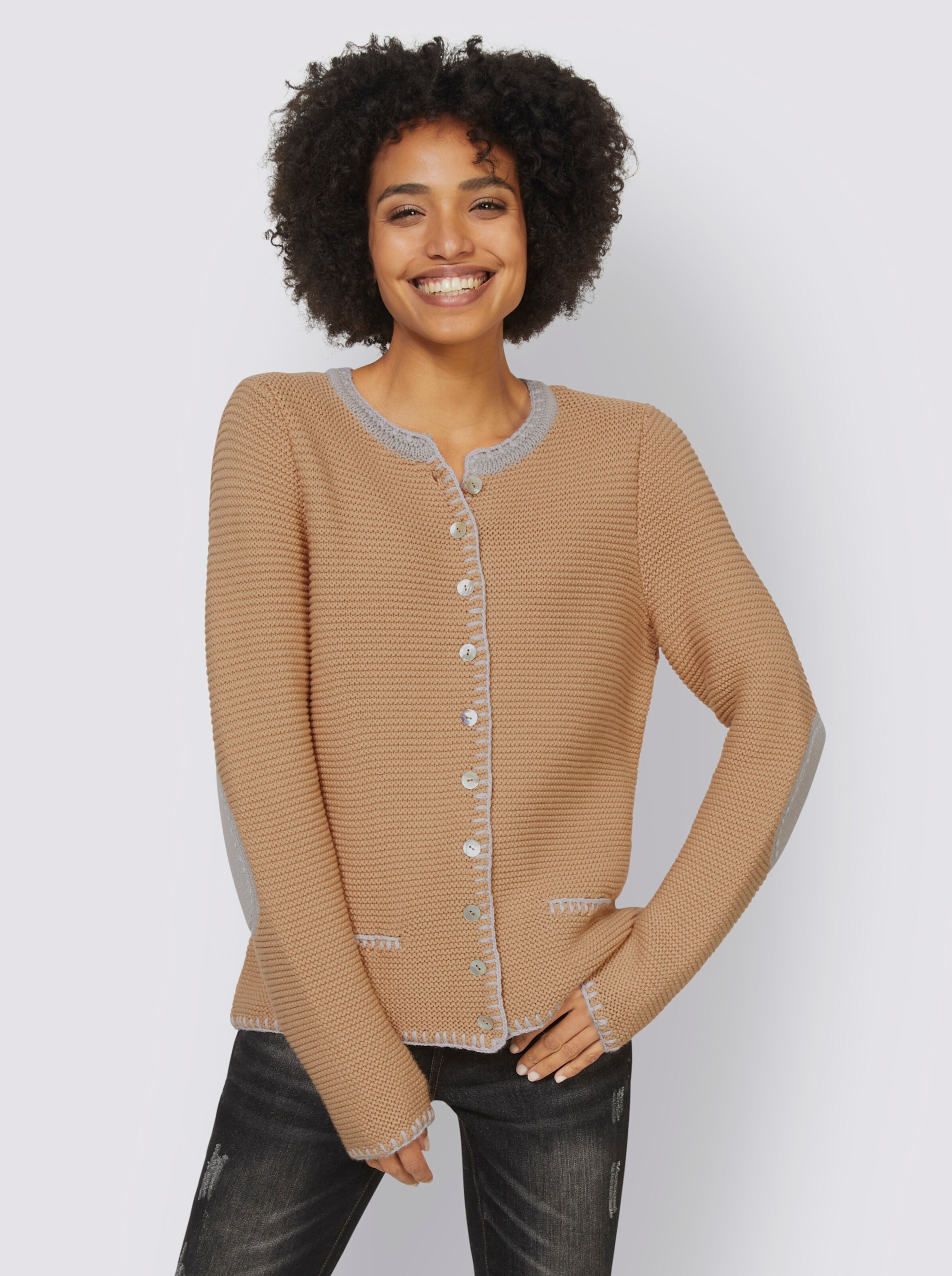 heine Cardigan in camel | heine