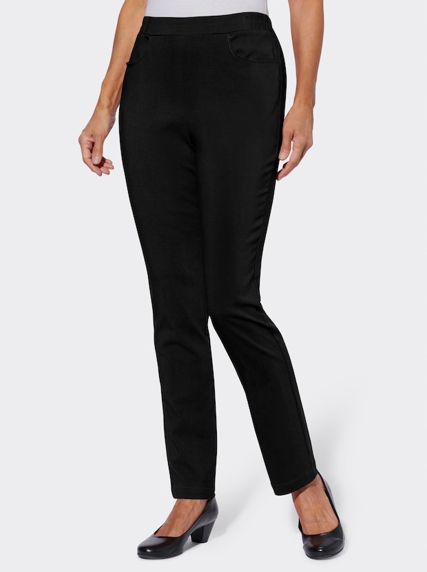 Schlupfhose in Bengalin-Qualität in schwarz | Witt