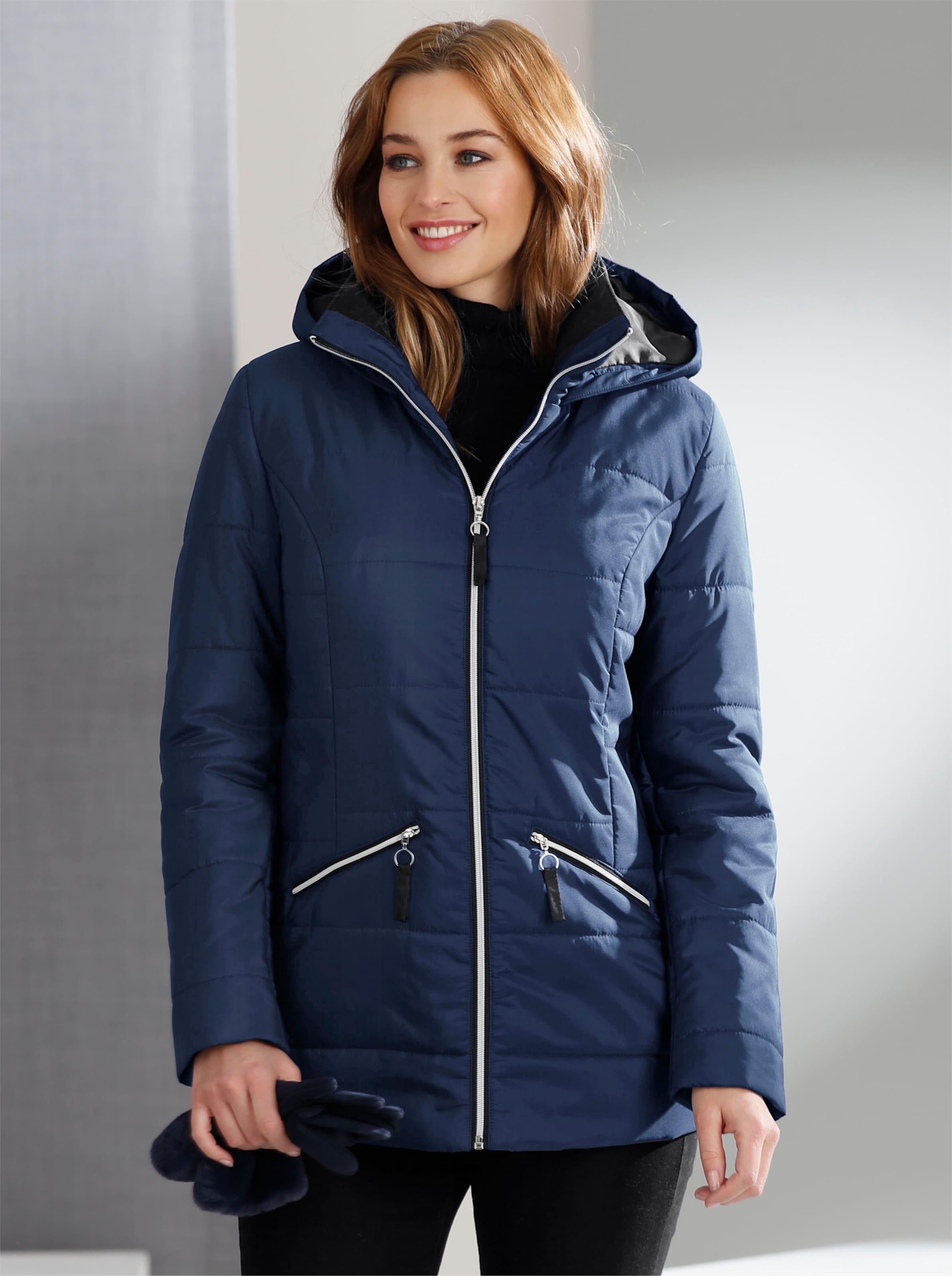 Steppjacke in marine | heine