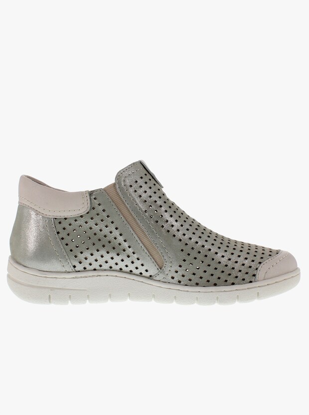 Reflexan Stiefelette mit Glanz-Effekt in sand-meliert | Witt