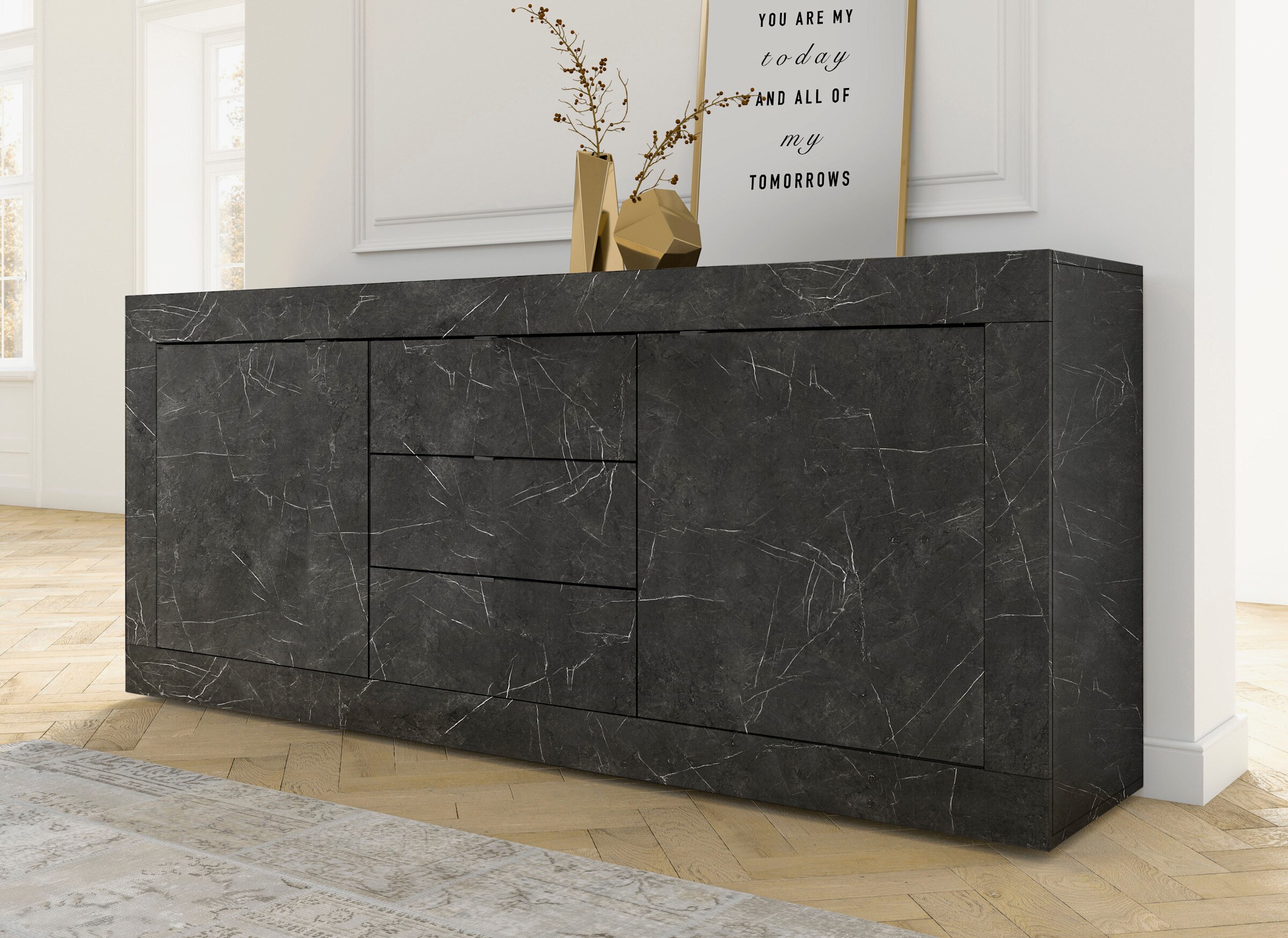 INOSIGN Sideboard in marmor anthrazit | heine