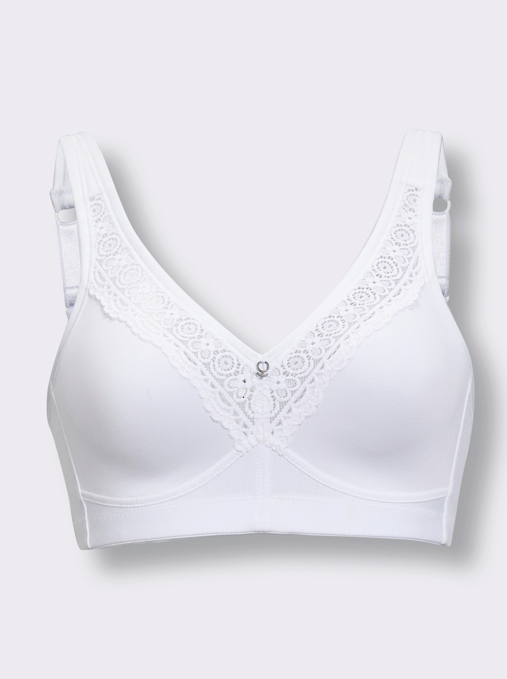 Swegmark Komfort-BH ohne Bügel mit Spitzeneinsatz in weiß | Witt