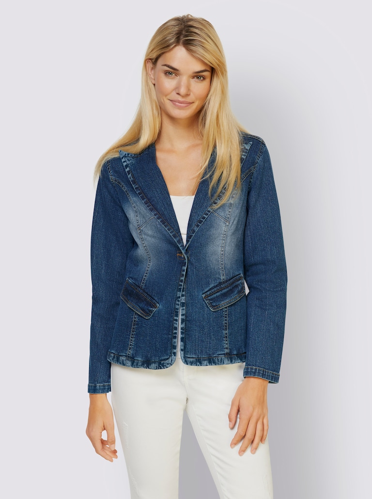 heine Jeansblazer in blue-stone-washed | heine