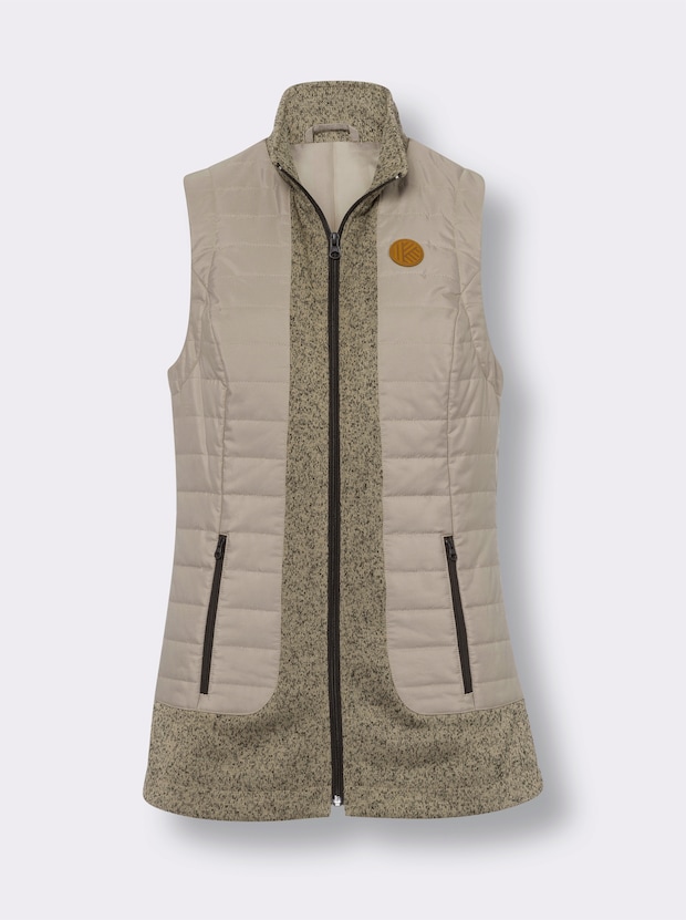 Vesta-prešívanie, mix-pletený flauš v sezamová | Witt International