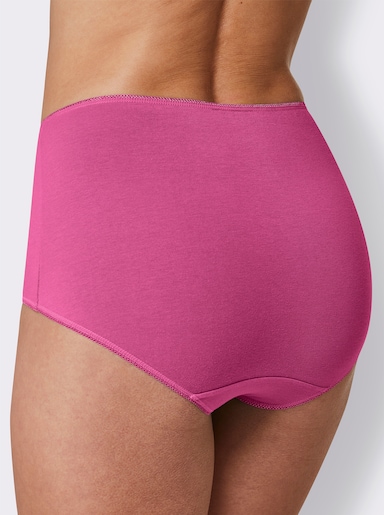 wäschepur Taillenslip mit elastischen Abschlüssen in weiß + magenta + marine + jade | Witt