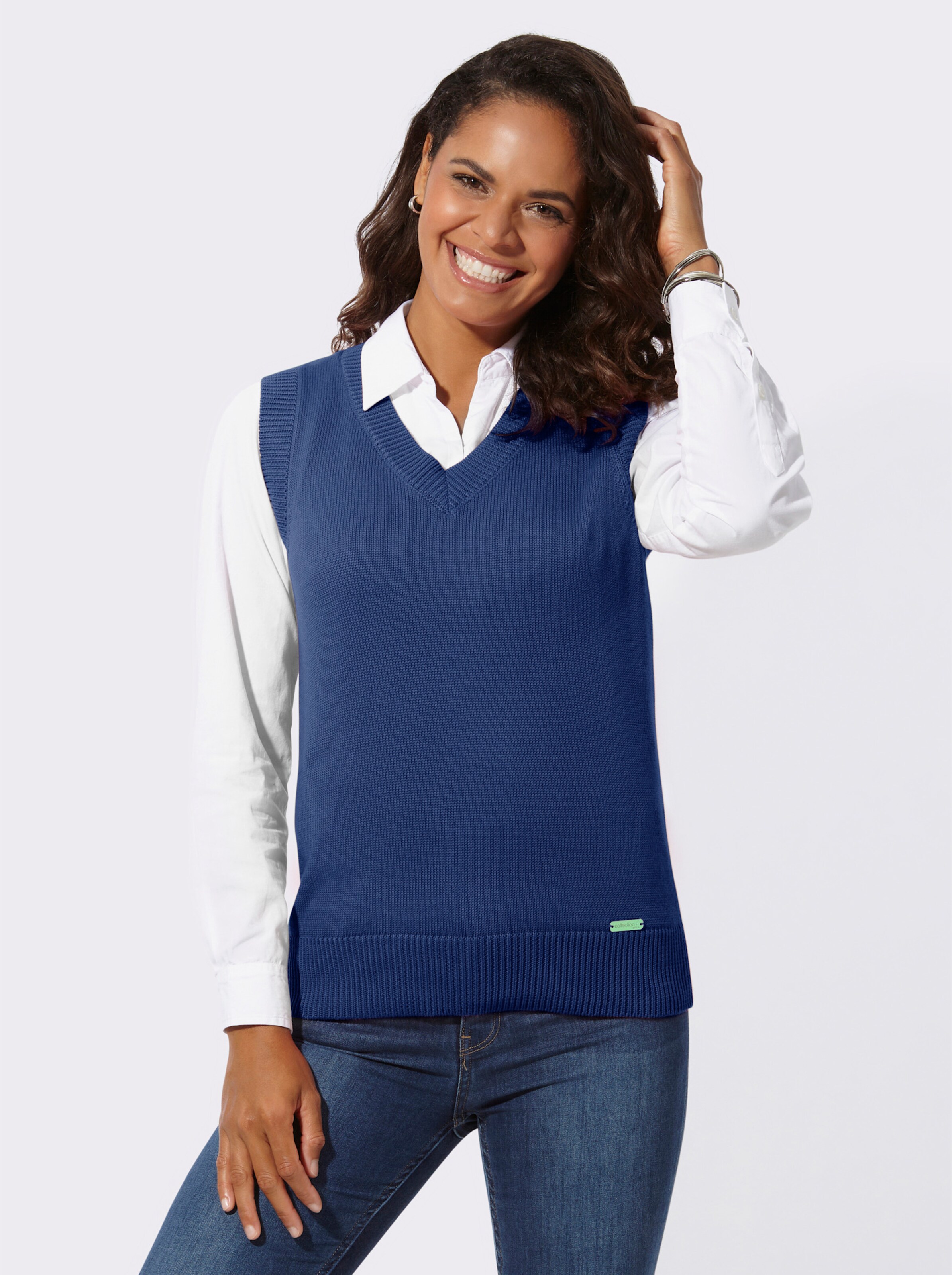 Pullunder in royalblau | heine