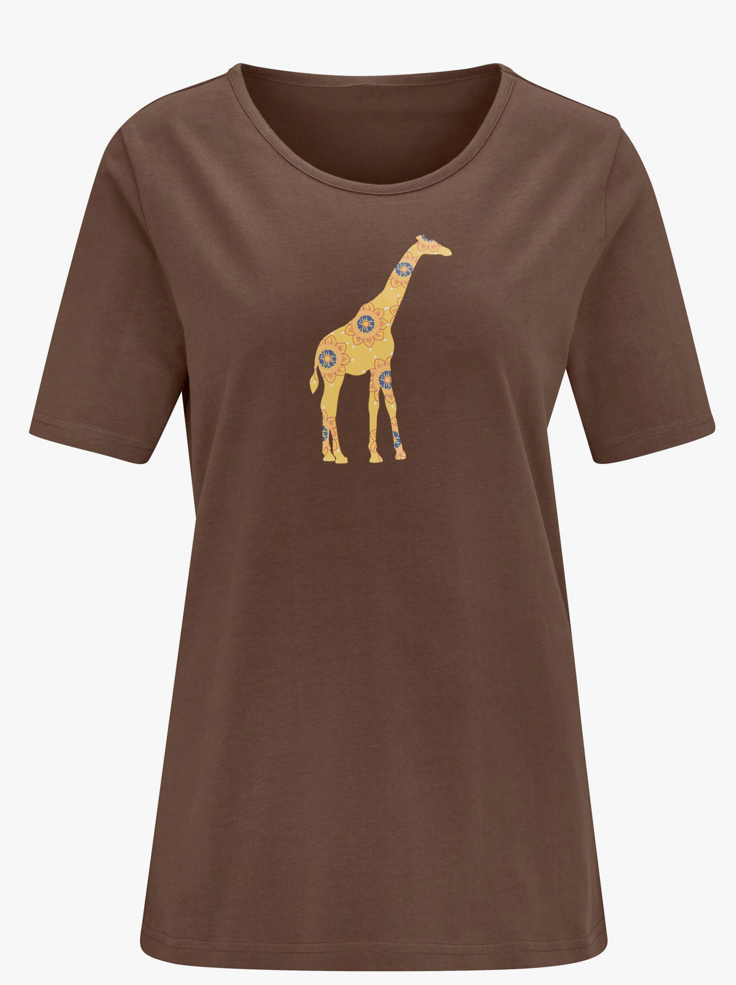 T-shirt in chocolade | Your Look... for less!