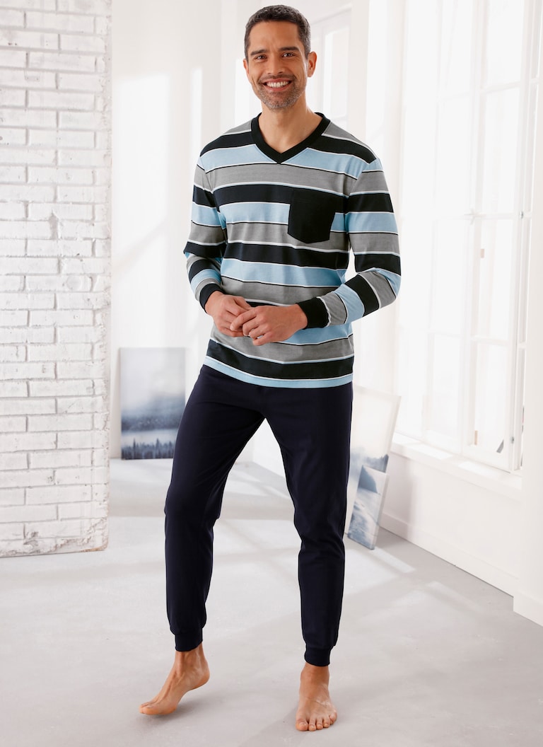 Pyjama voor heren voor de nacht | Witt
