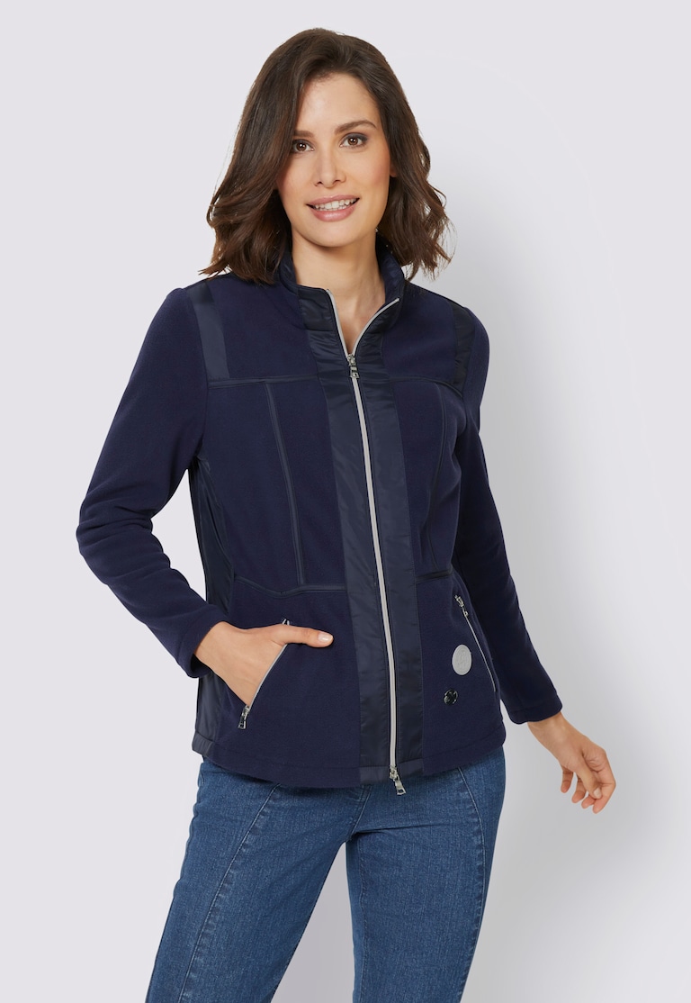 heine Fleece-Jacke in marine | heine
