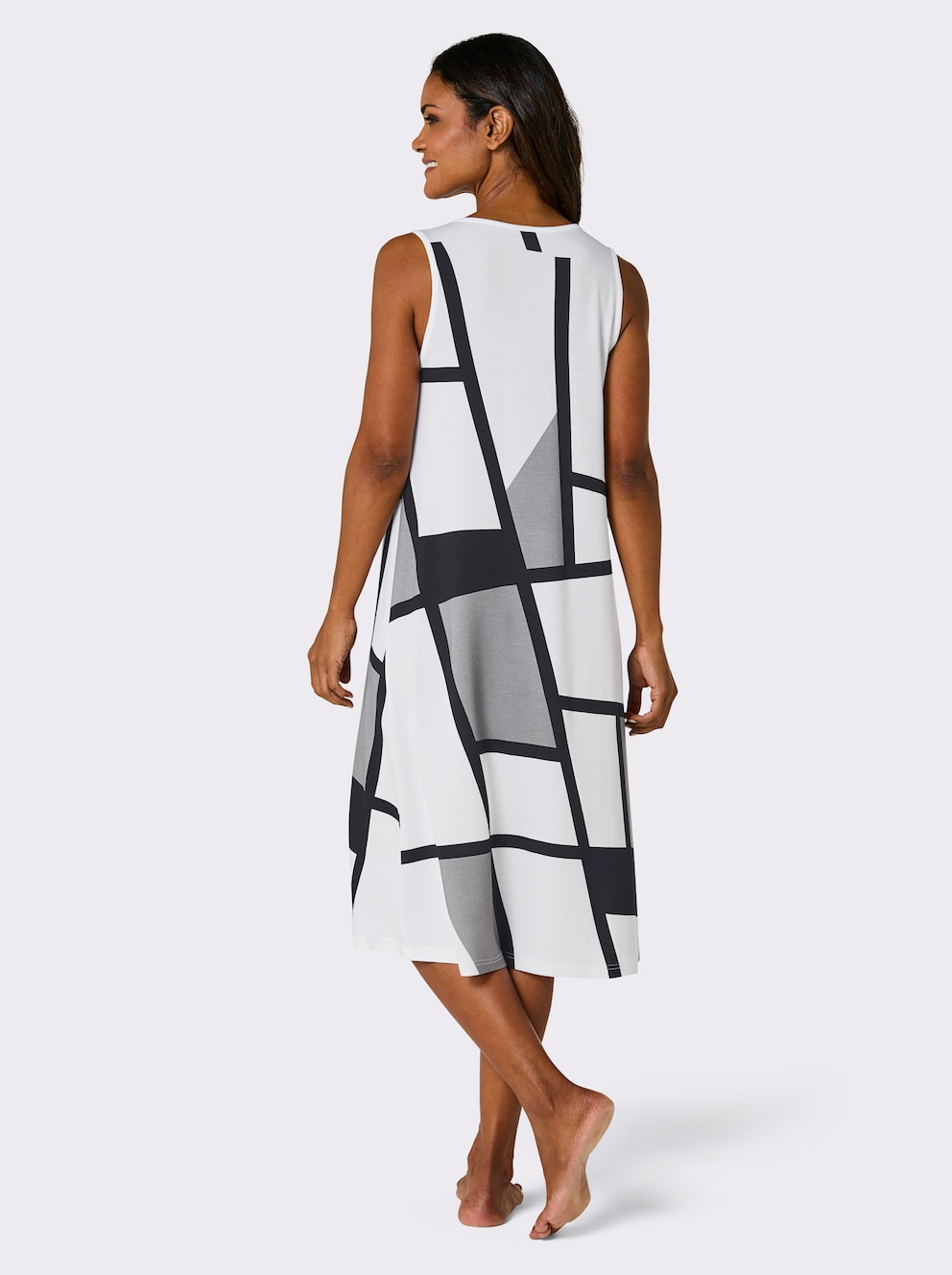 feel good Zomerjurk met grafische print in wit/zwart | Your Look... for ...