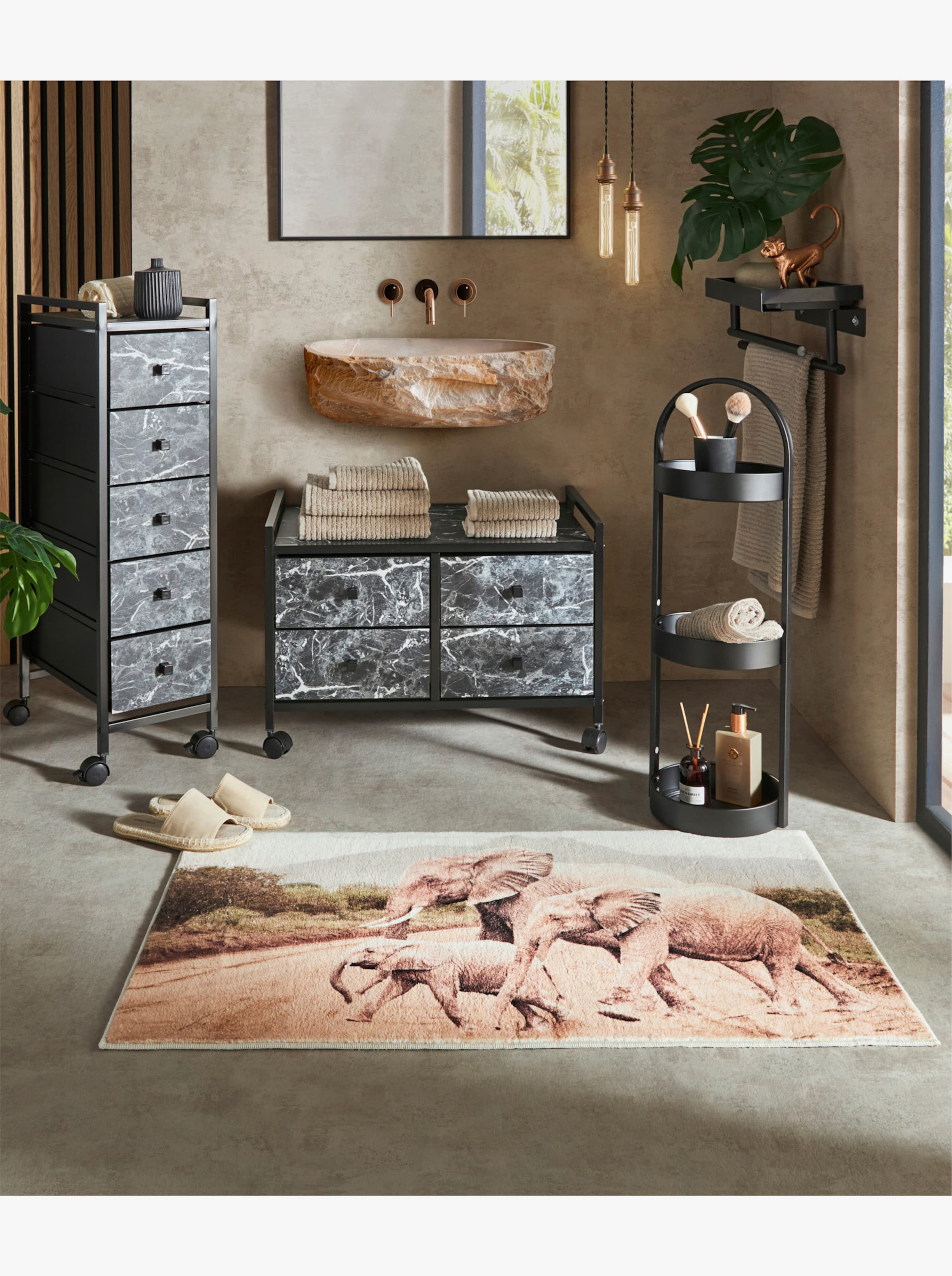 heine home Badregal in schwarz | heine