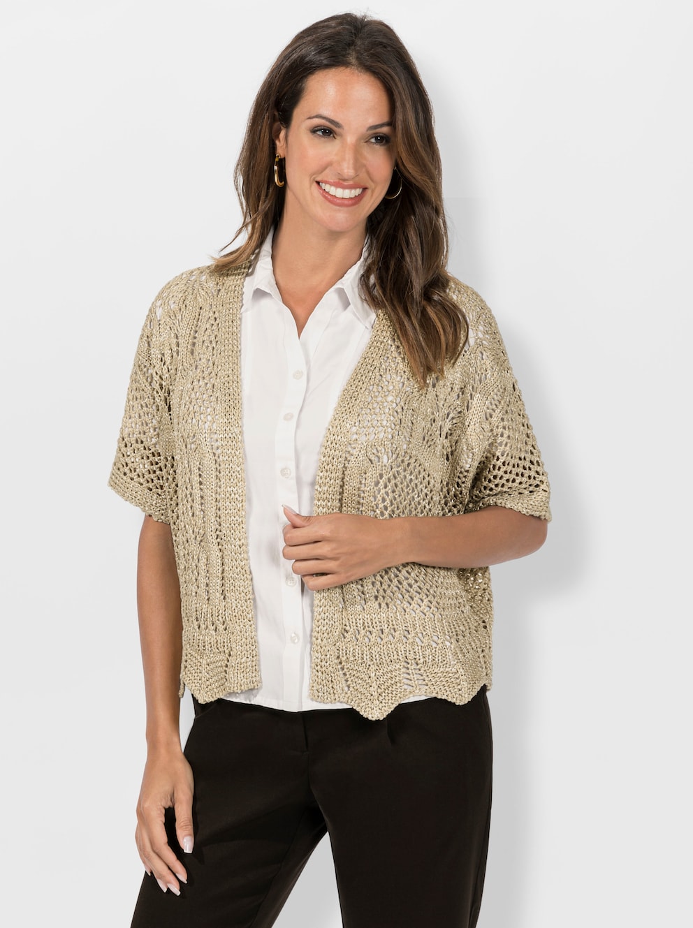 Bolero in Ajourstrick in sand | Witt