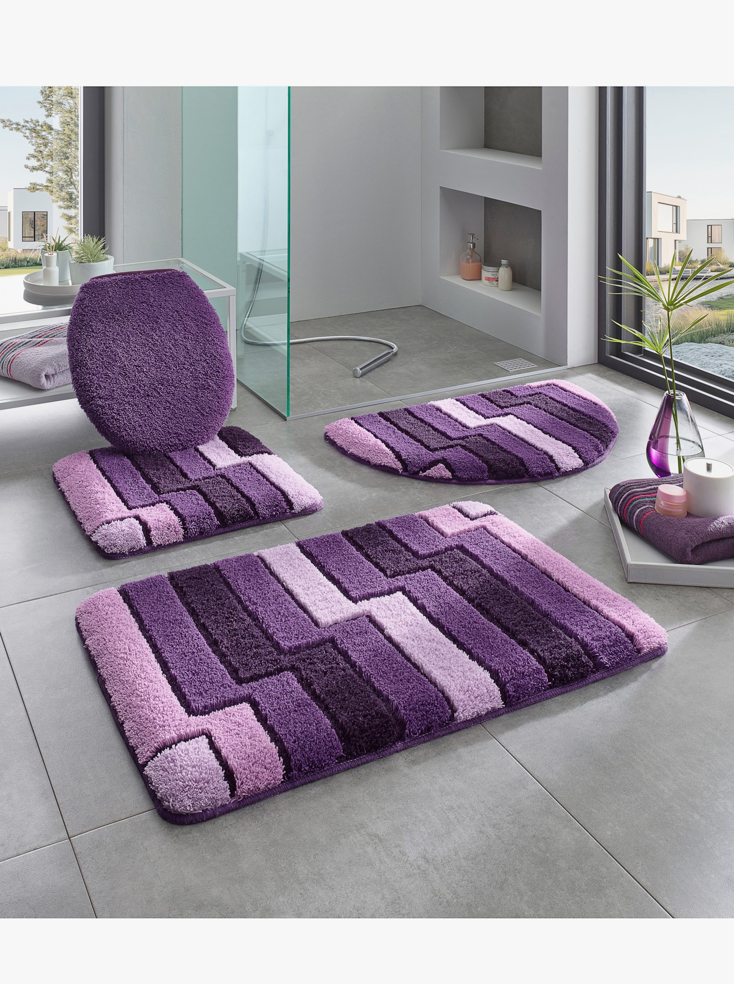 Hagemann Badematte in violett | Witt